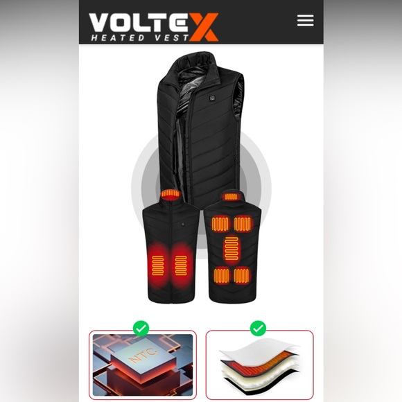 voltex | Jackets & Coats | Black Heated Vest | Poshmark